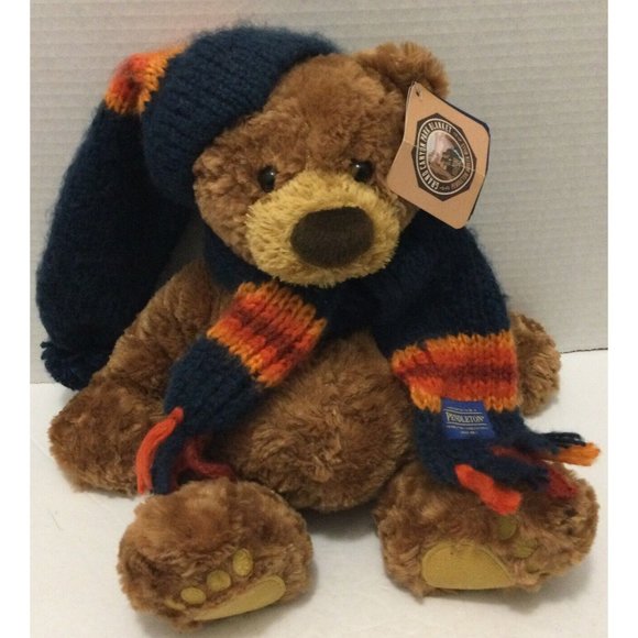 Toys | Pendleton Gund Stuffed Plush Brown Teddy Bear Grand Canyon Hat ...